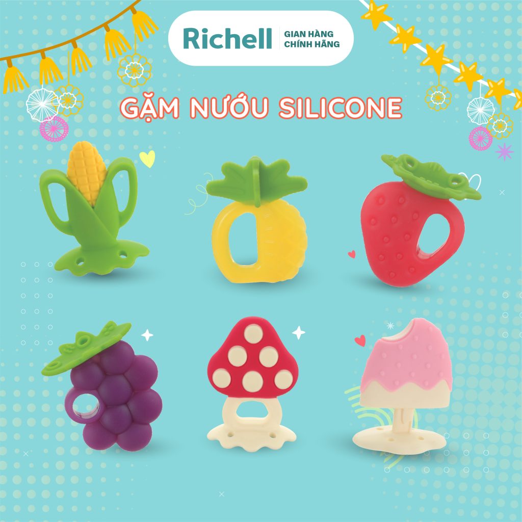 Ty ngậm silicone - Richell