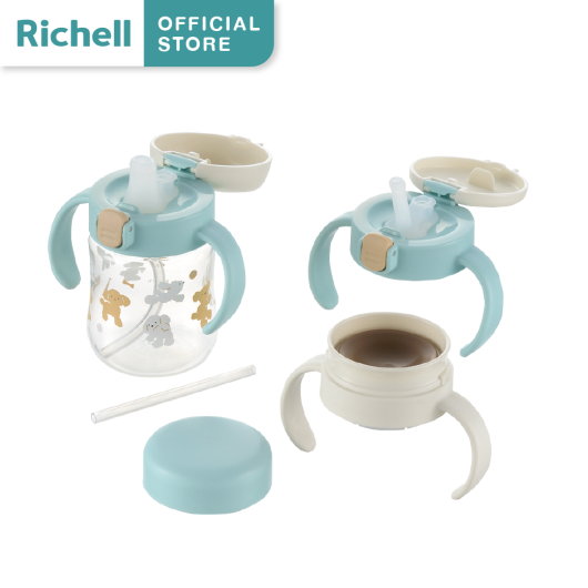 Bộ bình tập uống 3 bước TLI - Richell